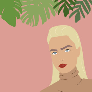 "Blonde Autumn " Free Printable Wall Art / Illustration - Urban Mamaz Shop