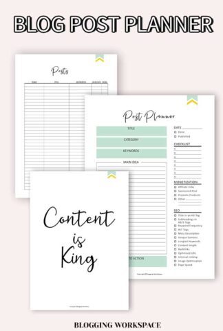 Printable Blog Planner – Blog Business Plan - Urban Mamaz Shop