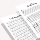 Digital/Printable Hand Lettering Workbook VOL2 | Printable Handwriting ...