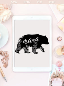 Mama Bear SVG Design PNG PDF Vector Cut File - Urban Mamaz Shop